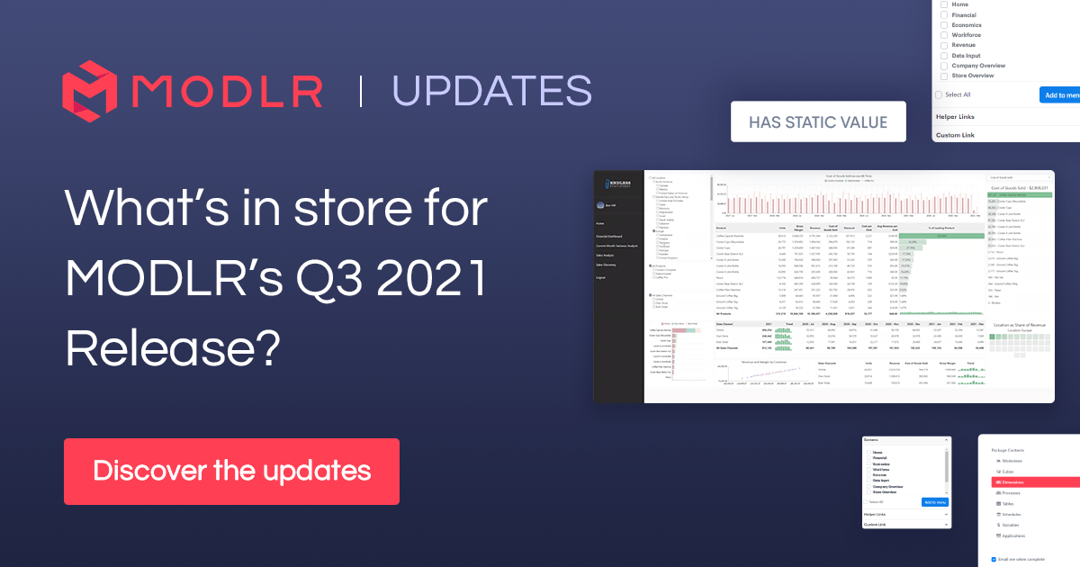 MODLR - News - MODLR Releases Q3 2021 Cloud Update