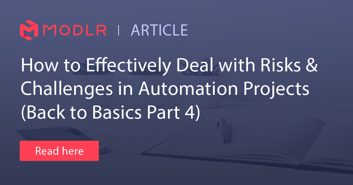 MODLR - News - How to Effectively Deal with Risks & Challenges in ...